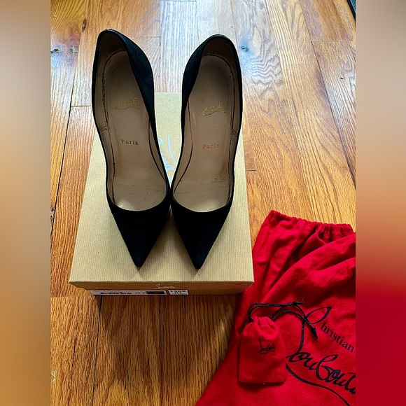Christian Louboutin | Shoes | Christian Louboutin So Kate Black Suede ...